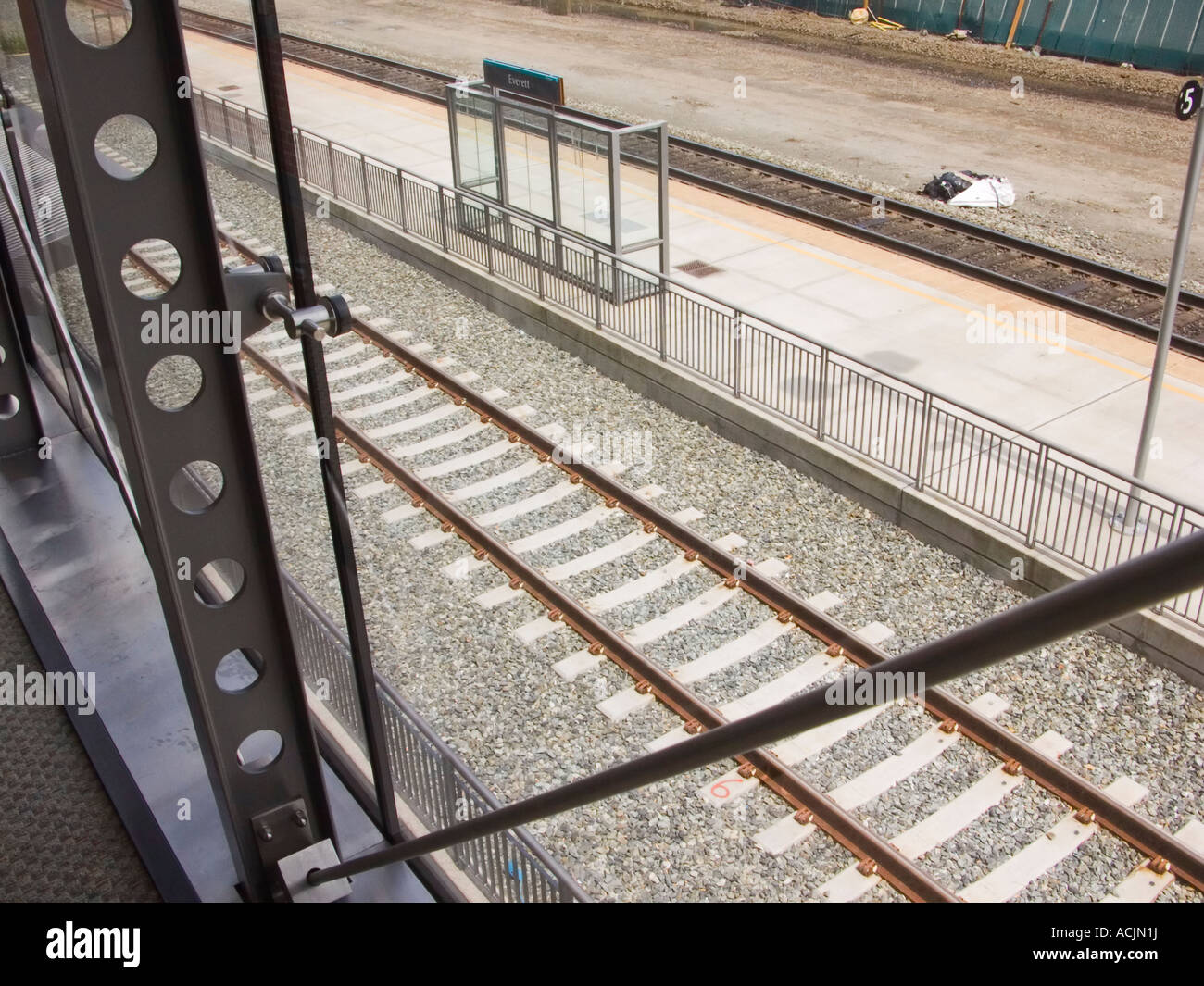Everett Station - Tracks Stock Photo - Alamy