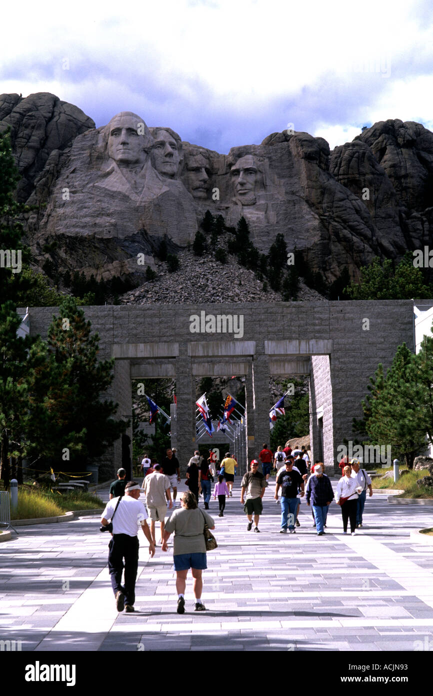 Famous landmark Mount Rushmore National Memorial the new park with ...