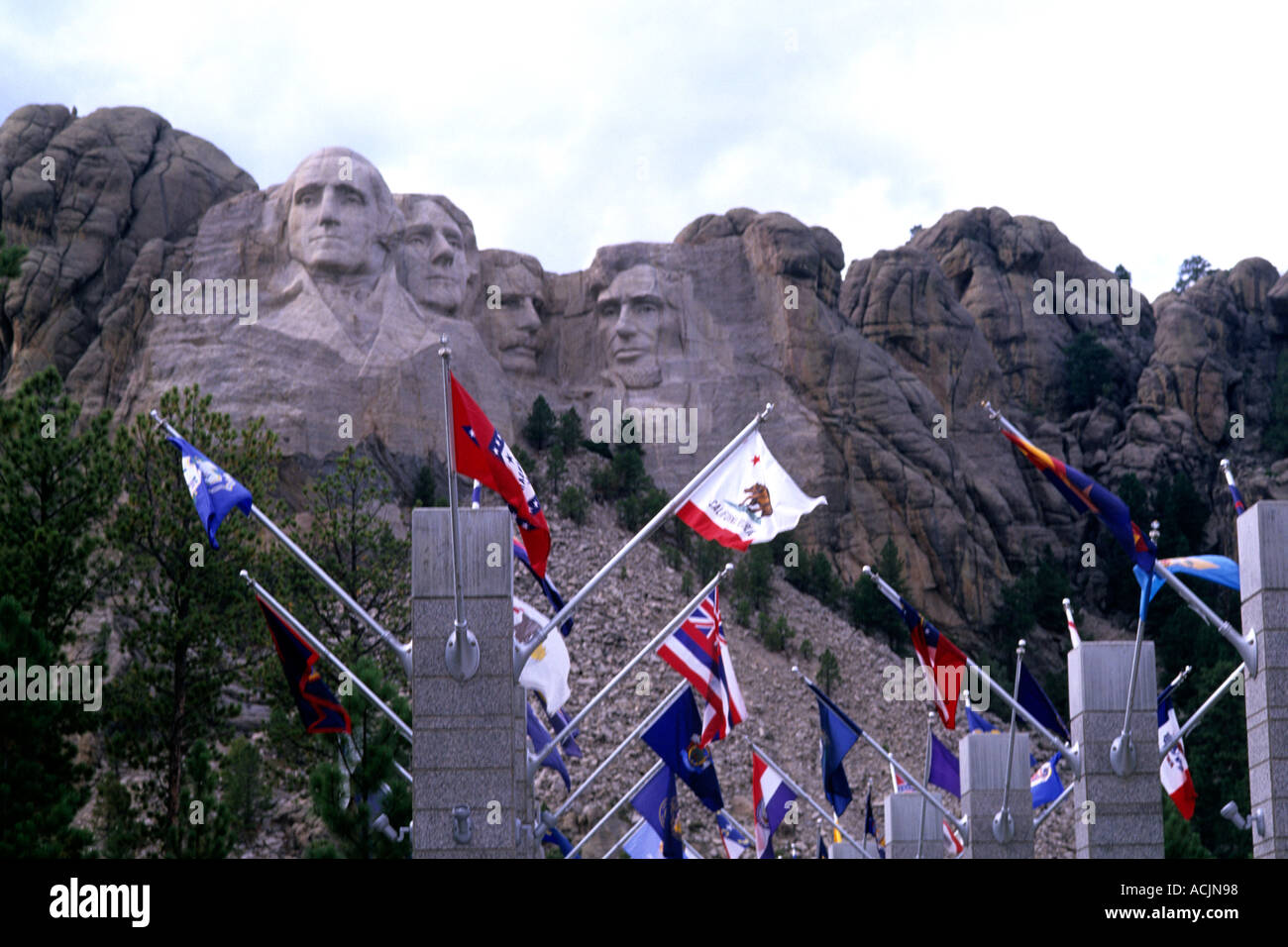Famous landmark Mount Rushmore National Memorial the new park with ...