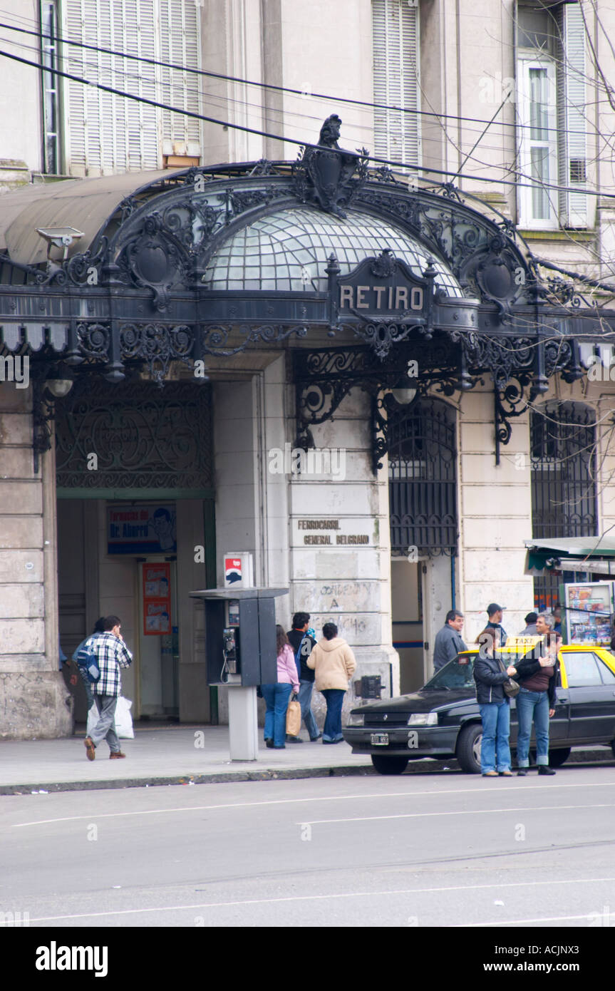 The Retiro train station FCG Mitre on the Plaza San Martin Square ...