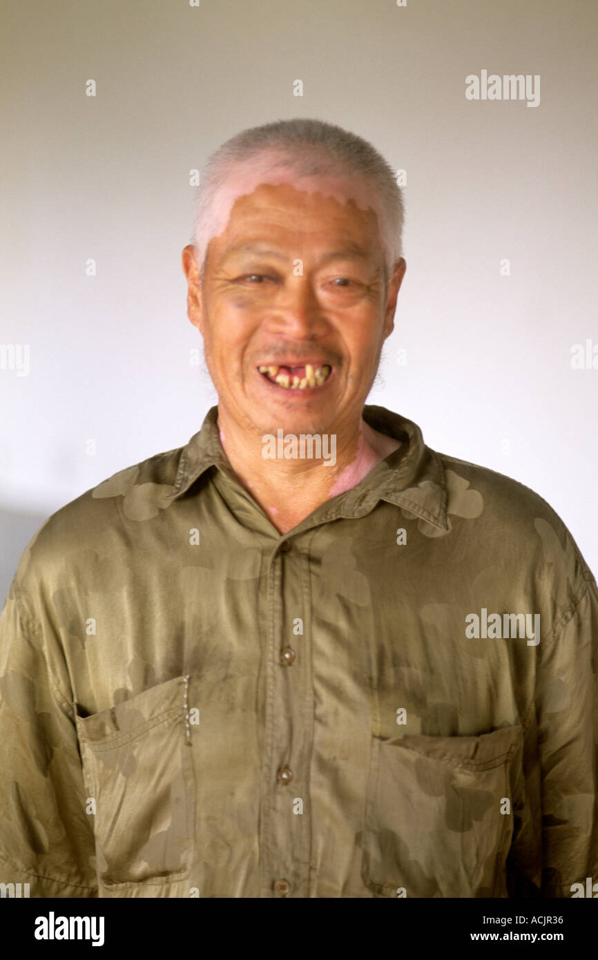 Portrait of Chinese man in military uniform Beijing China Stock Photo ...