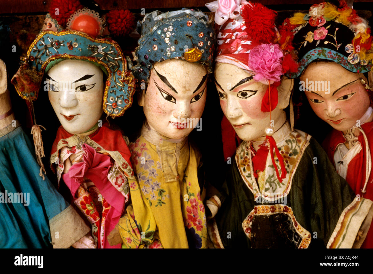 Colorful puppets in Shanghai China Stock Photo - Alamy