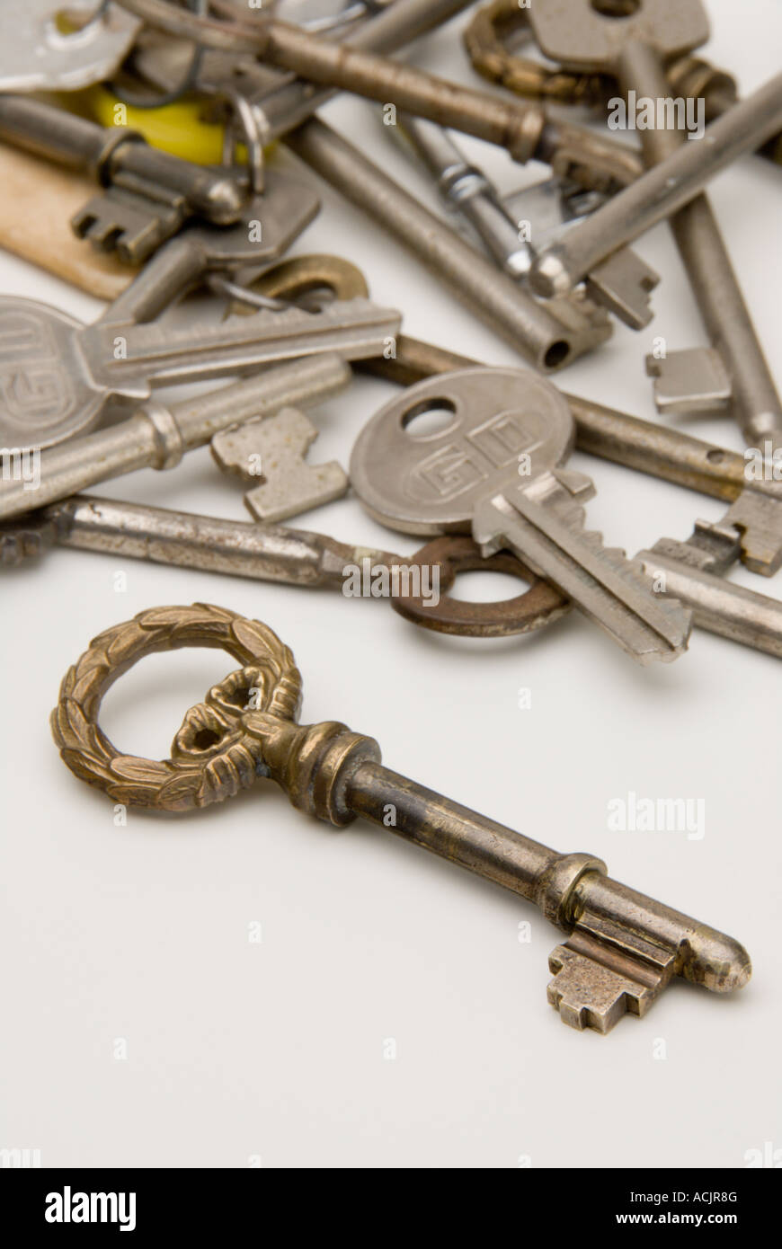 Keys close up, concept making the right decision Stock Photo - Alamy