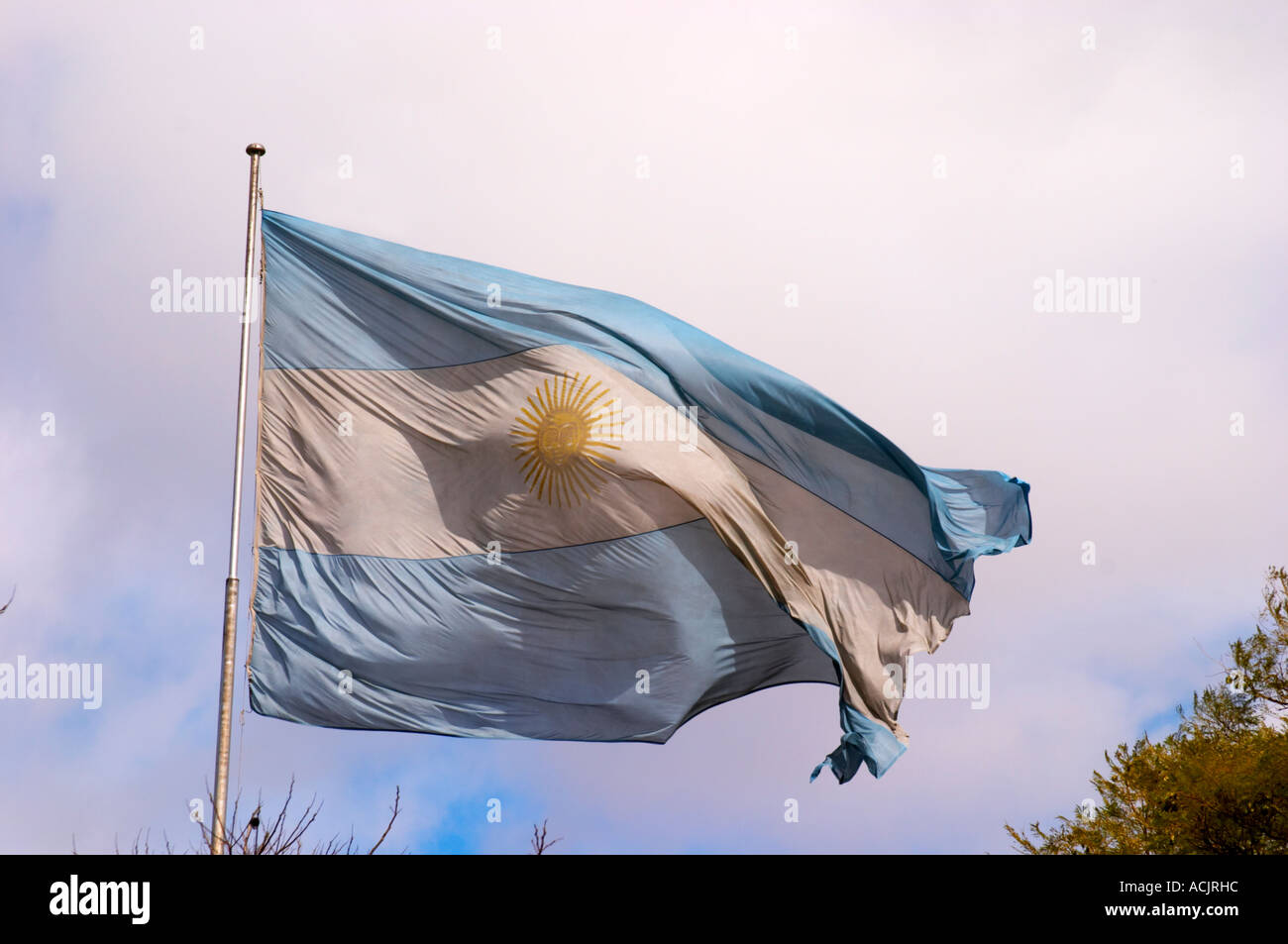 Argentina blue white sun flag hi-res stock photography and images - Alamy