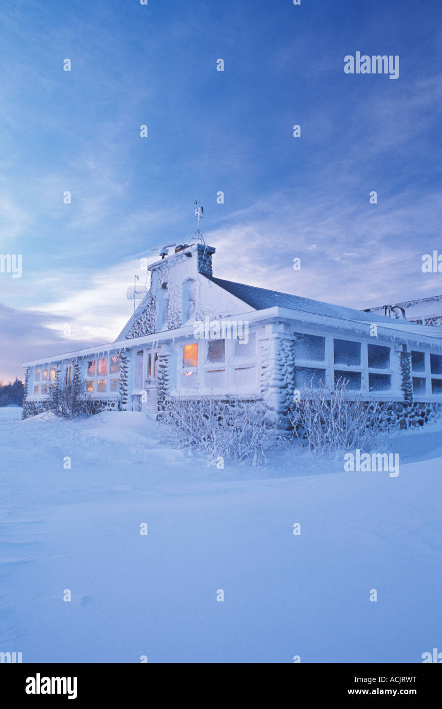 Seacoast Science center, Rye, New Hampshire, morning after a winter ...