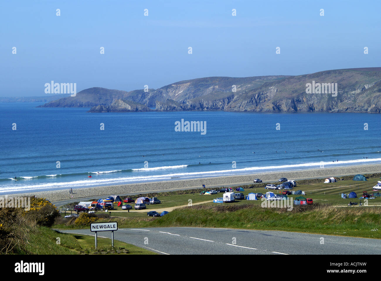 Newgale Beach Pembrokeshire West Wales UK Stock Photo - Alamy