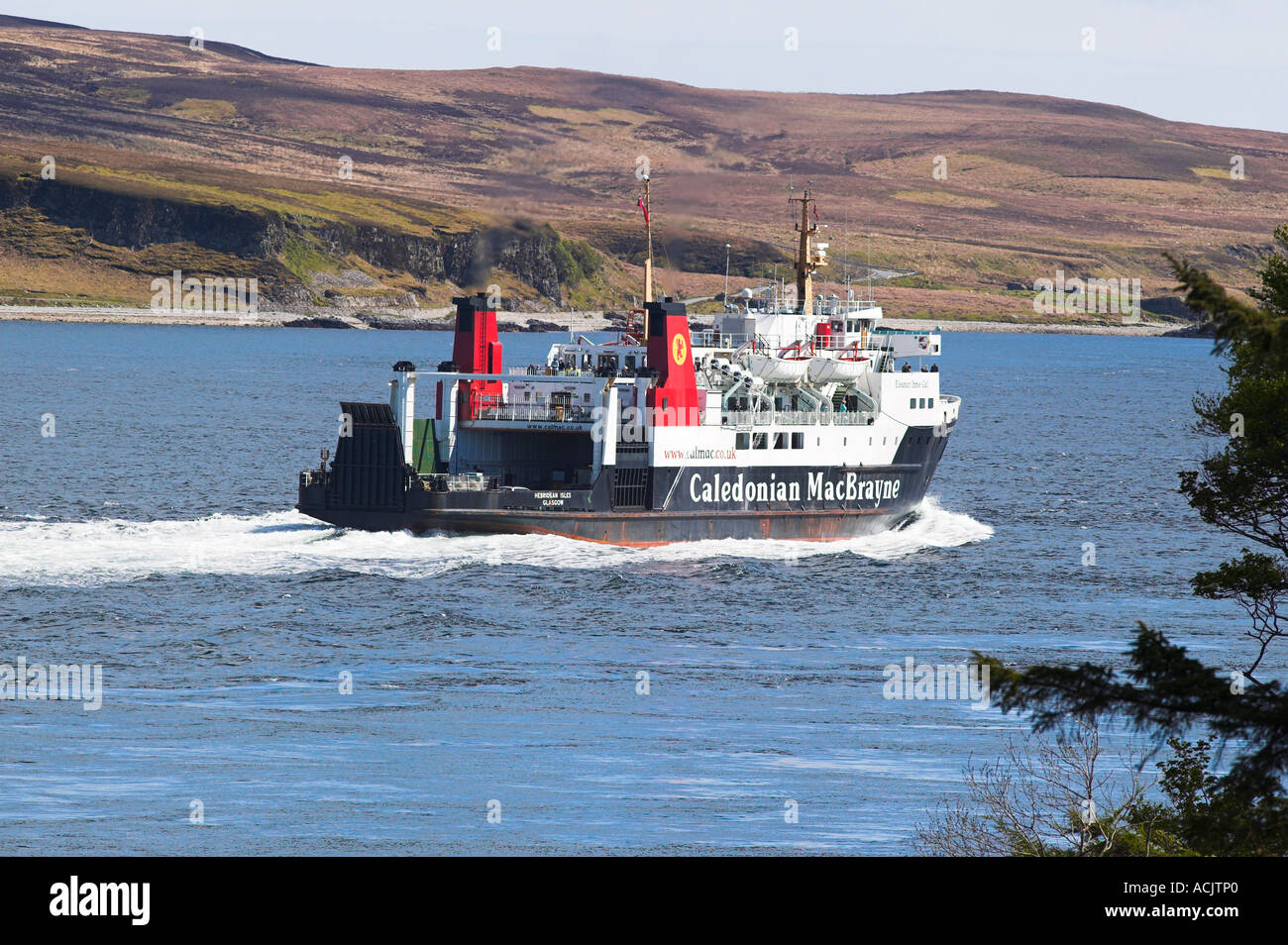 Caledonian MacBrayne ferry in the Sound of Jura after leaving Port ...
