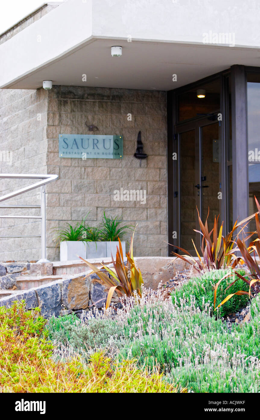The entrance to the restaurant. Bodega Familia Schroeder Winery, also ...