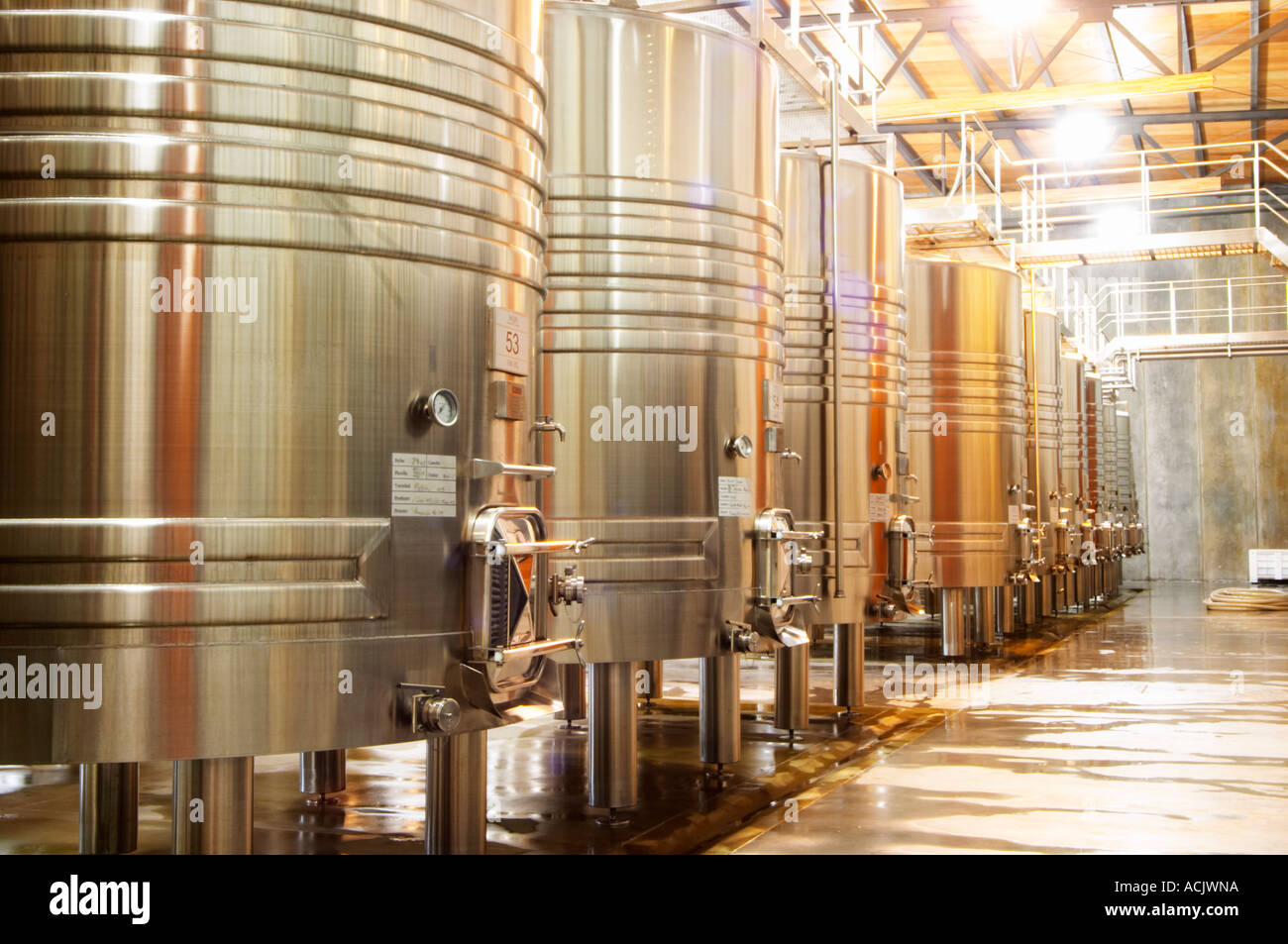 The bottle storage room at the winery. Bodega NQN Winery, Vinedos de la ...