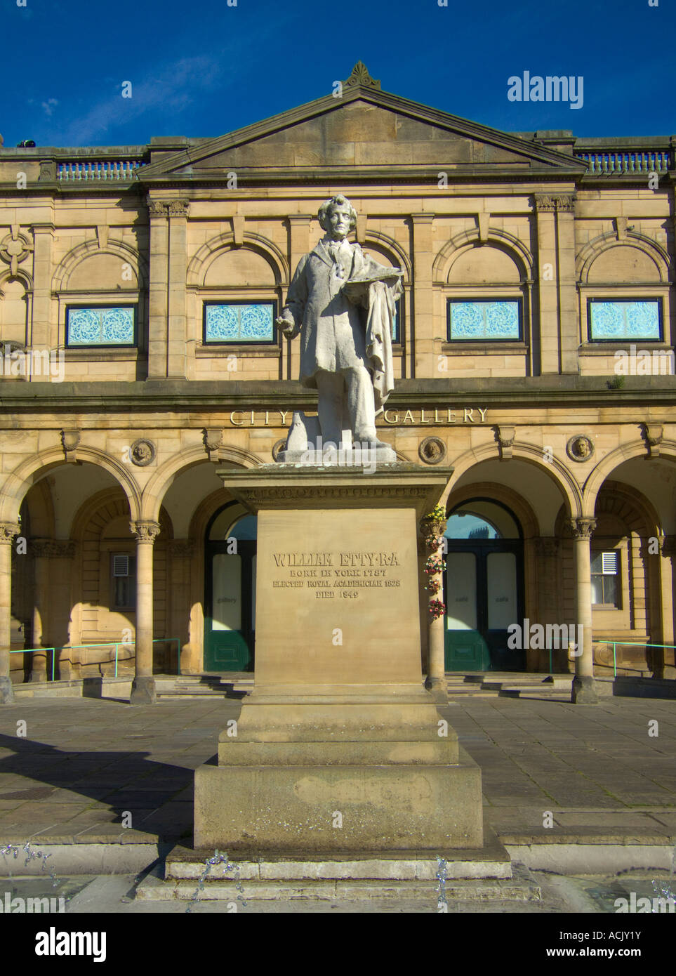 William Etty statue outside York Art Gallery in Exhibition Square York ...
