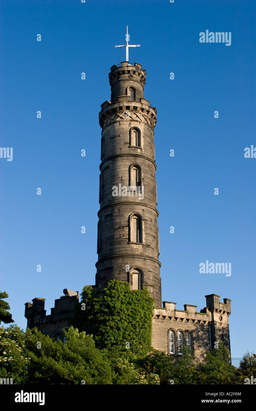 Nelson Monument Edinburgh Scotland UK Stock Photo - Alamy