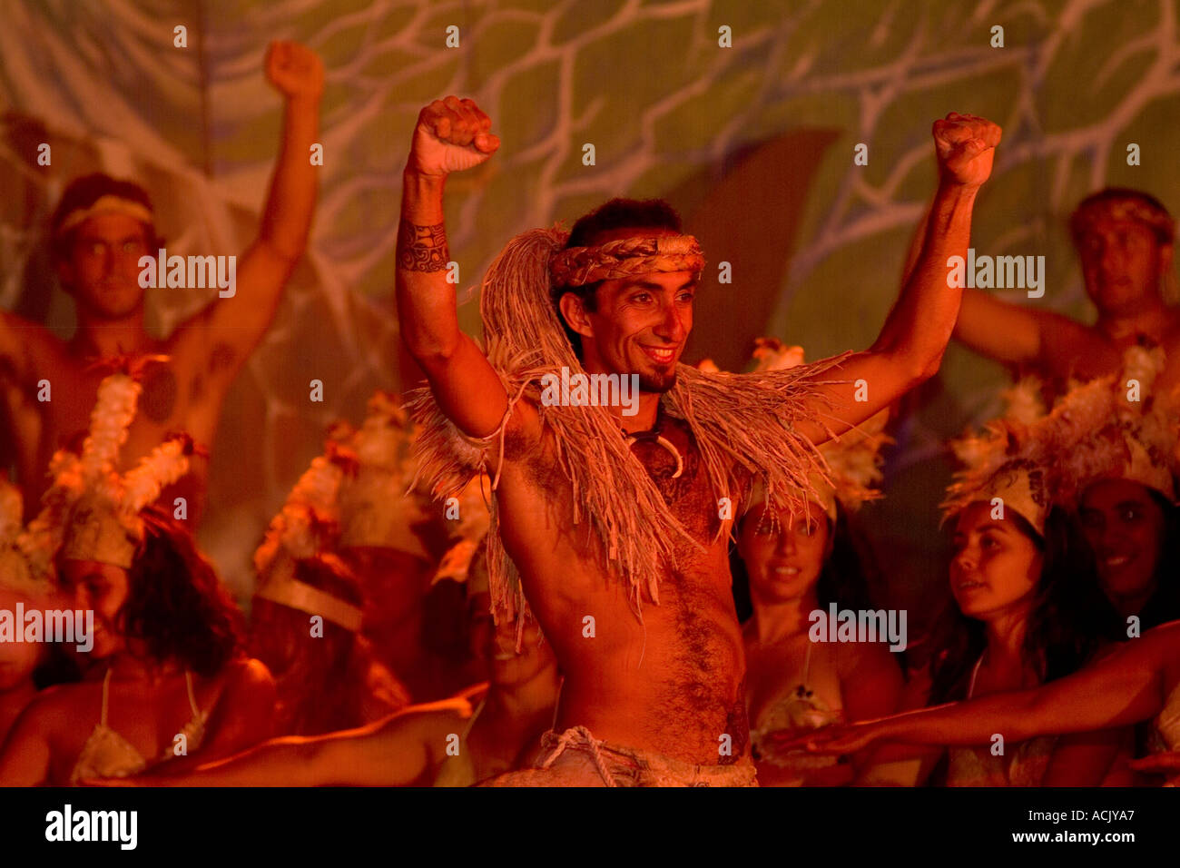 Natives Participating in Tapati Festival Easter Island during Rapa Nui ...