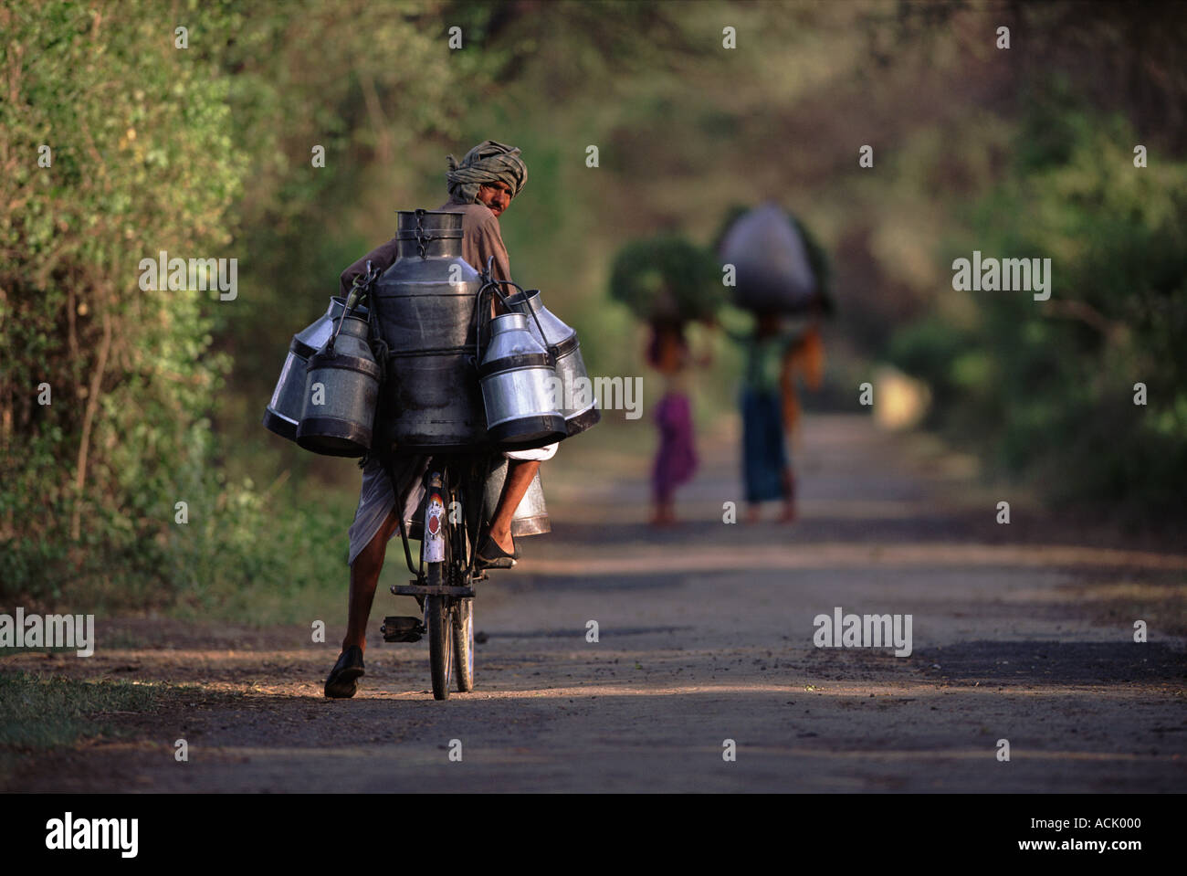 Indian milkman hi-res stock photography and images - Alamy