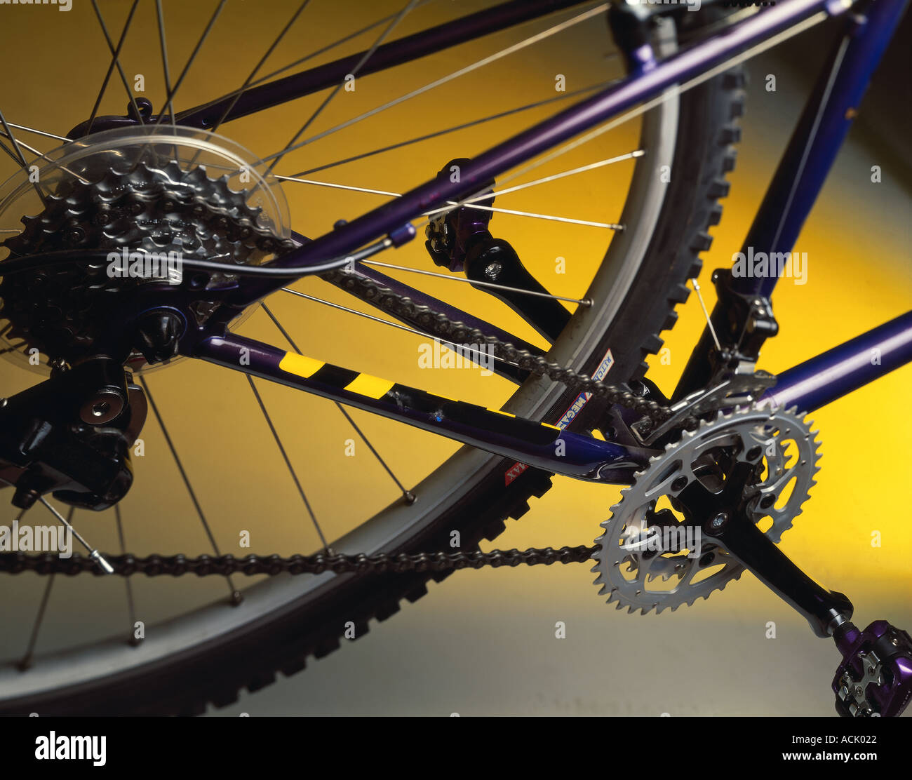 A bicycle wheel and pedals Stock Photo - Alamy