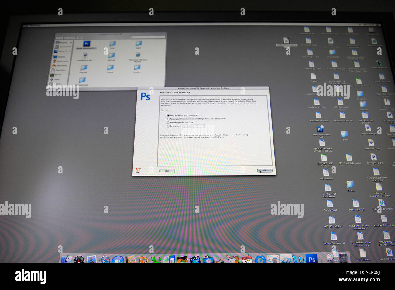 apple mac macpro cinema display screen monitor computer computing Stock ...