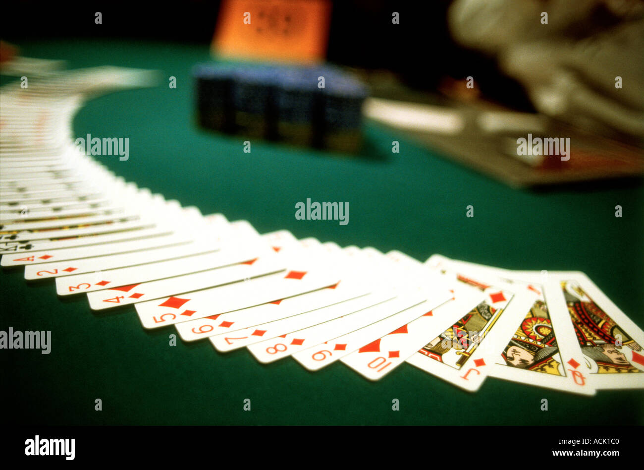 Playing cards spread out hi-res stock photography and images - Alamy
