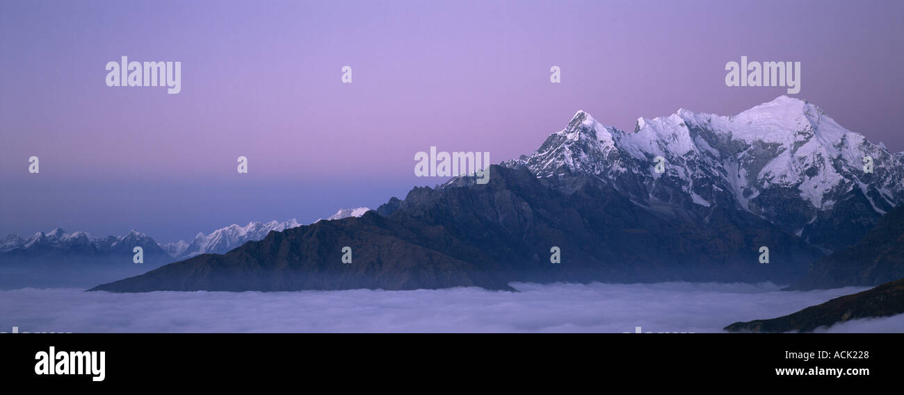 View from laurebina yak at langtang hi-res stock photography and images ...