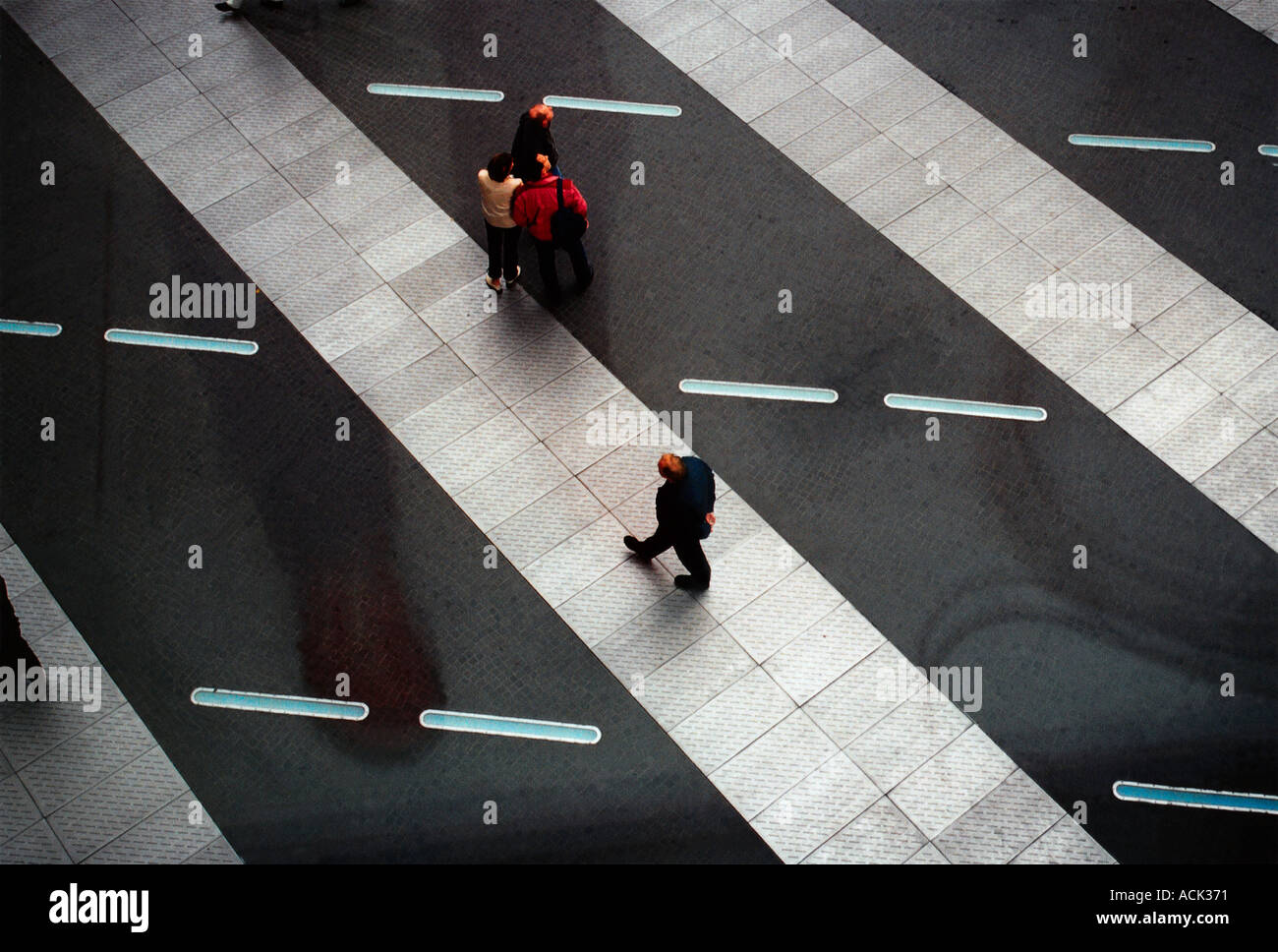 people walking and talking from above Stock Photo - Alamy