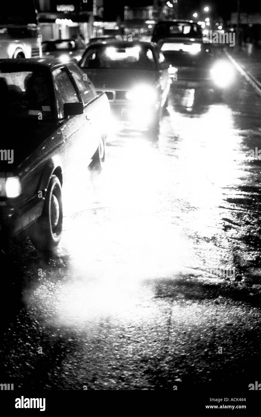 Night street photography Black and White Stock Photos & Images - Alamy