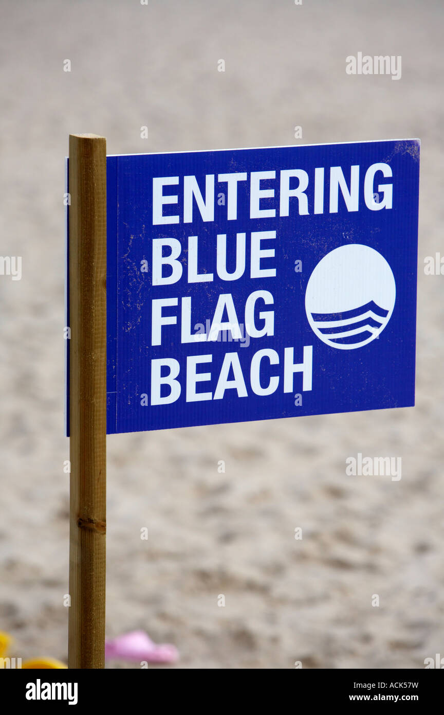 Blue flag beach hi-res stock photography and images - Alamy