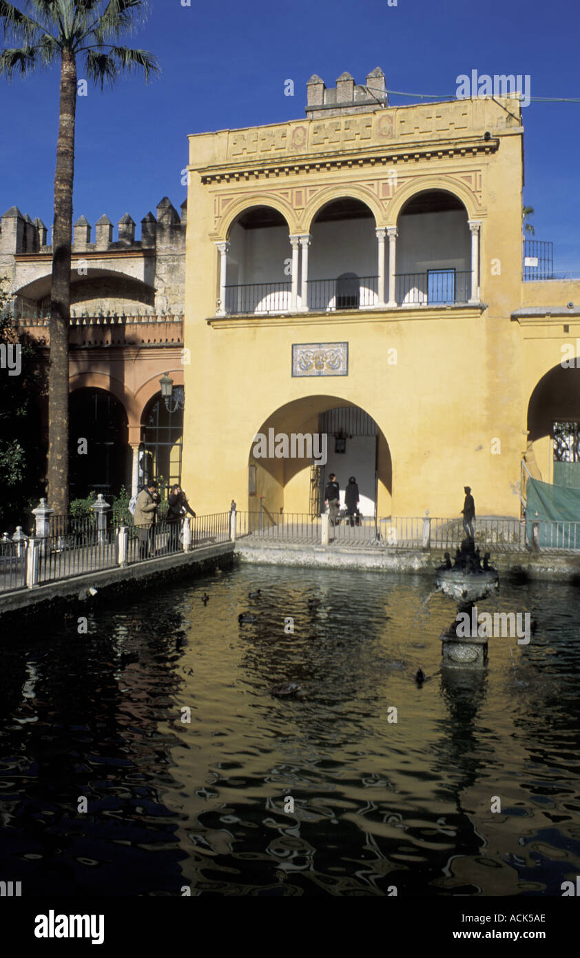 Palacio Gotico Alcazar Seville Andalucia Spain Stock Photo - Alamy