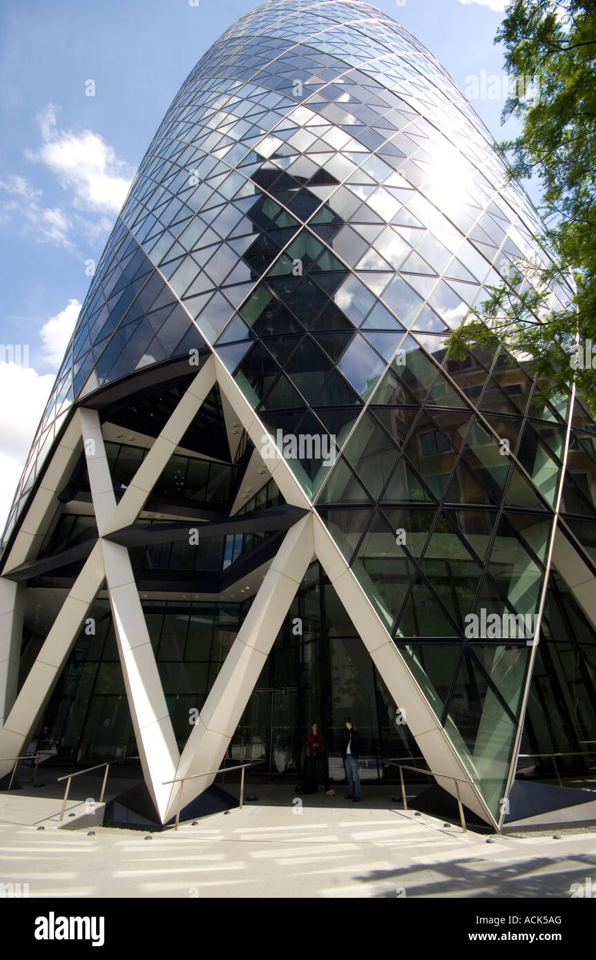 the gherkin building in the city of London, uk Stock Photo - Alamy