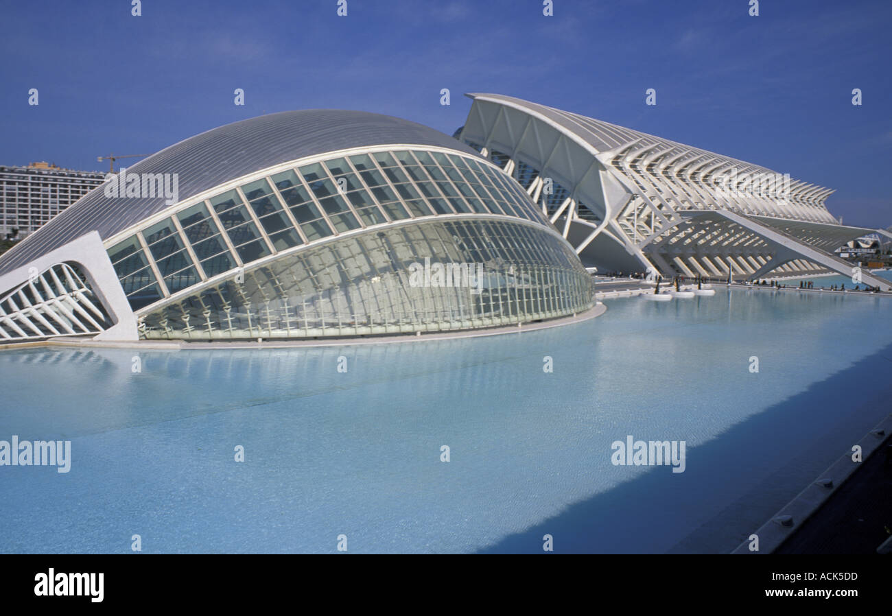 Modern architecture of Ciudad Artes y Ciencias City of Arts and ...