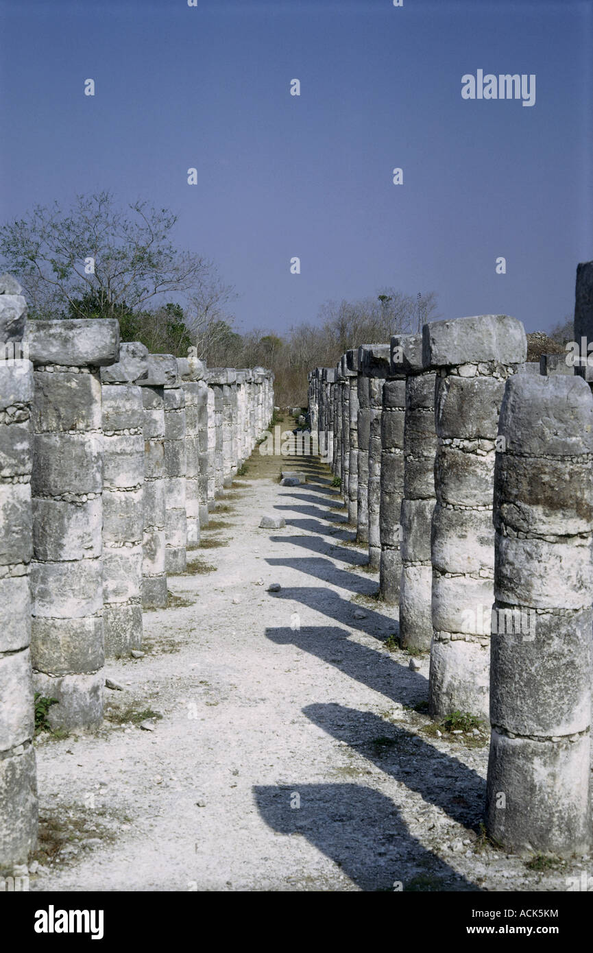 Exterior view america central america architecture mayas toltecs ...