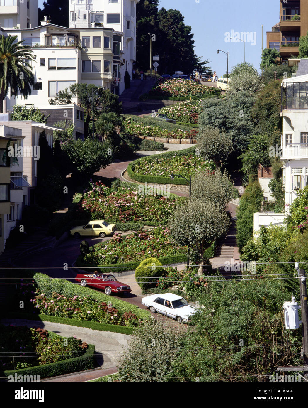 geography / travel, USA, California, San Francisco, Lombard Street ...