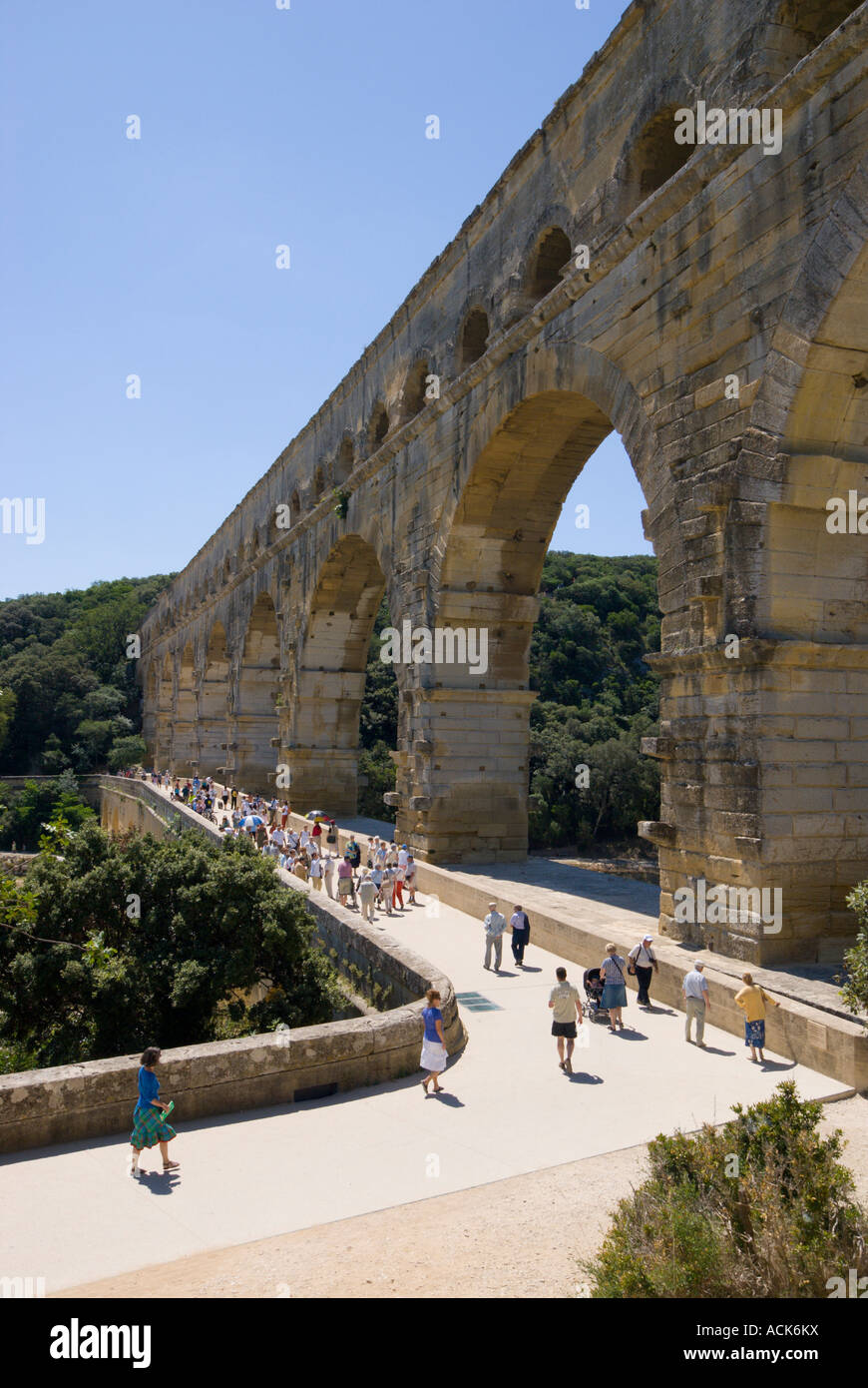 Gard region France Provence Rhône Pont du Gard world heritage site ...