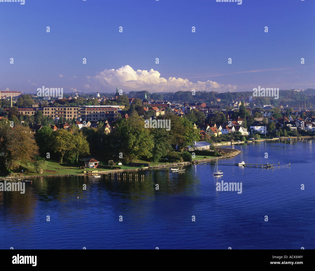 geography / travel, Denmark, Svendborg, city views, cityscape view with ...