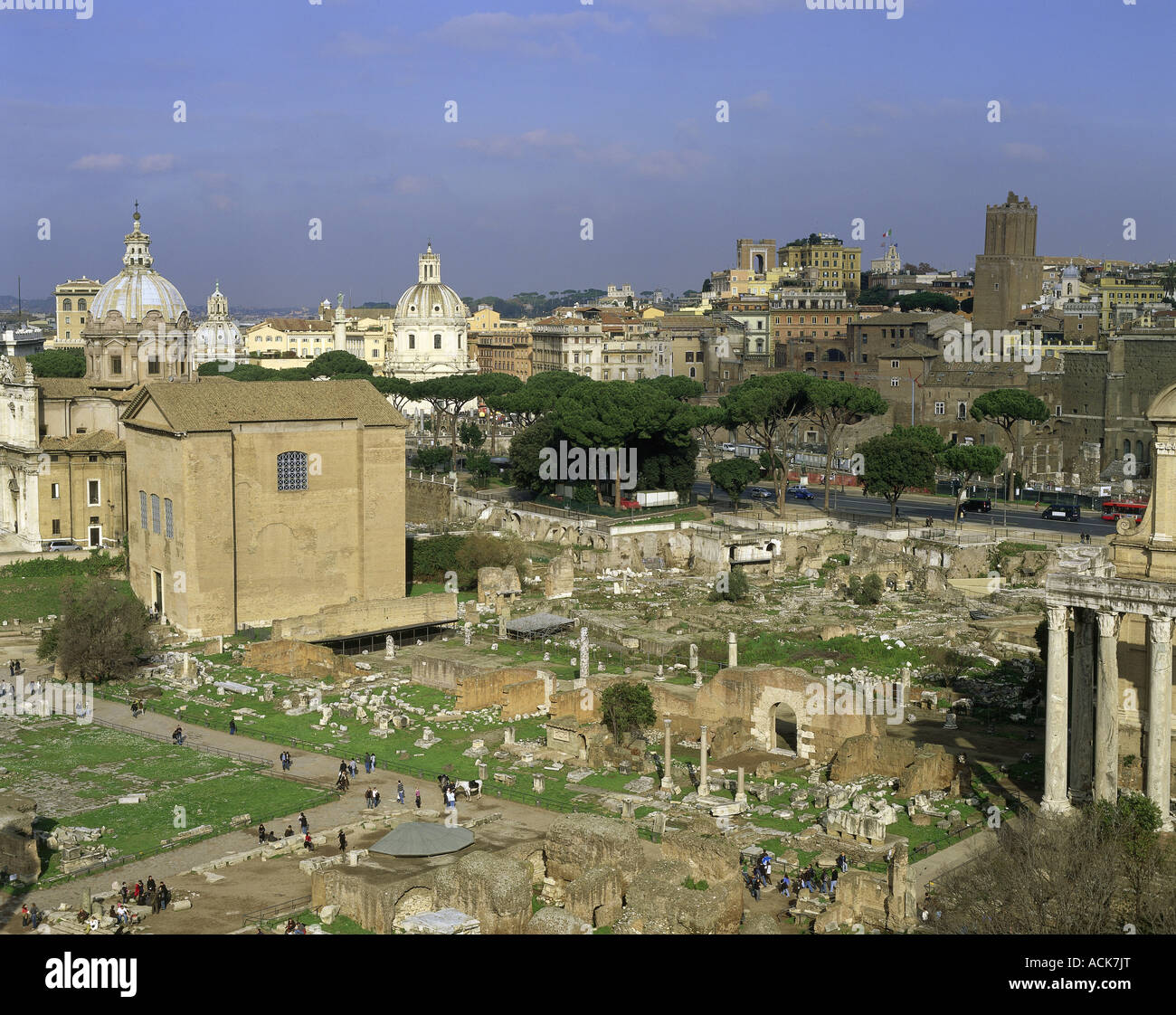 geography/travel, Italy, Rome, Forum Romanum, Curia Iulia, Basilica ...