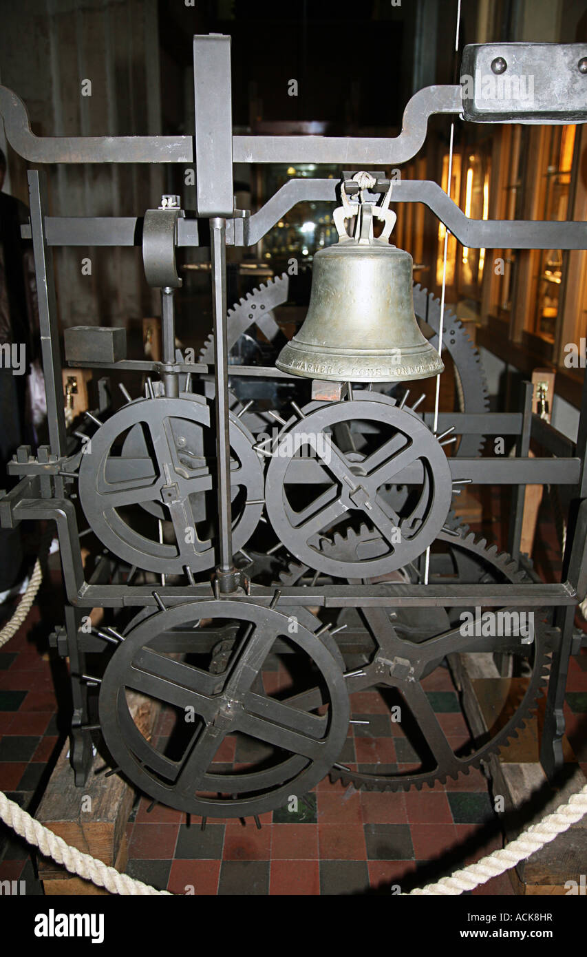 old clockwork mechanism original clock St Albans Cathedral UK Stock ...