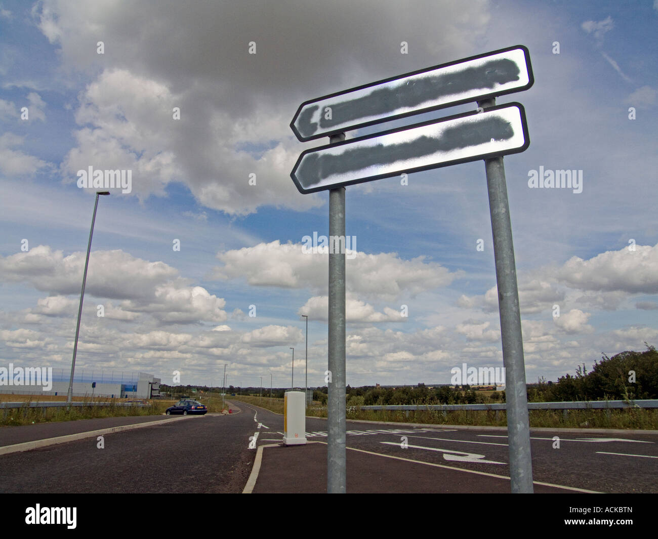 New road construction sign hi-res stock photography and images - Alamy