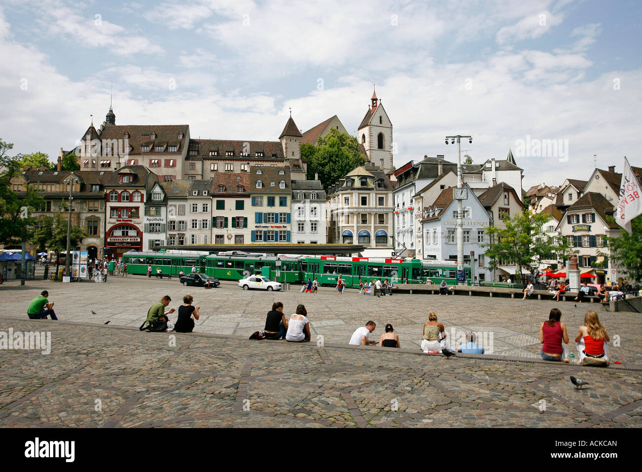 Barfüsserplatz Basel Switzerland Europe Stock Photo - Alamy