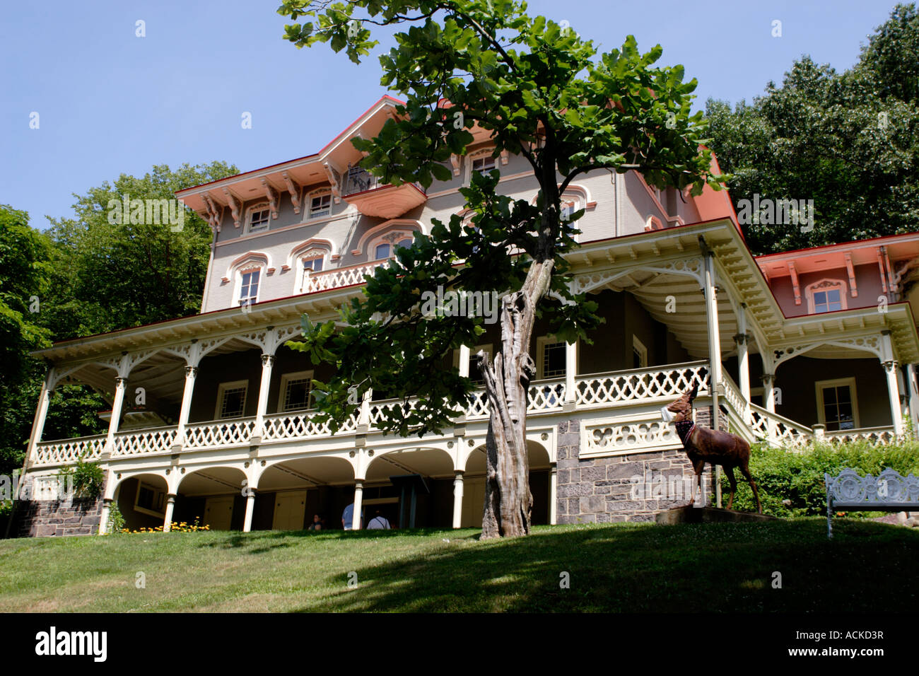 Asa Packer Mansion in Jim Thorpe, PA Stock Photo - Alamy