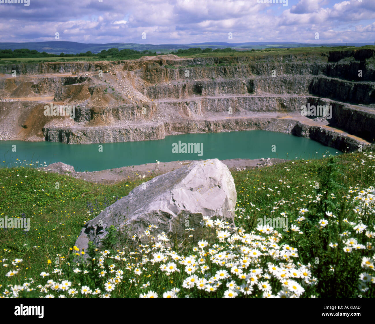 quarry south cornelly porthcawl south wales Stock Photo - Alamy