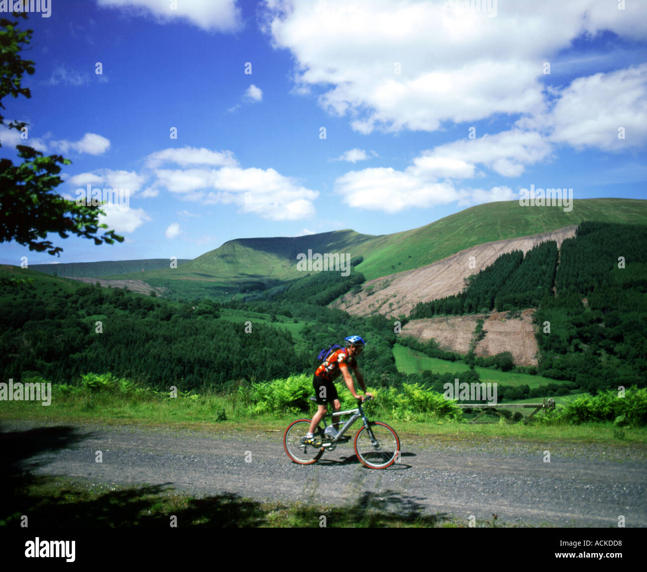 Bannau brycheiniog national park cycling route hi-res stock photography ...