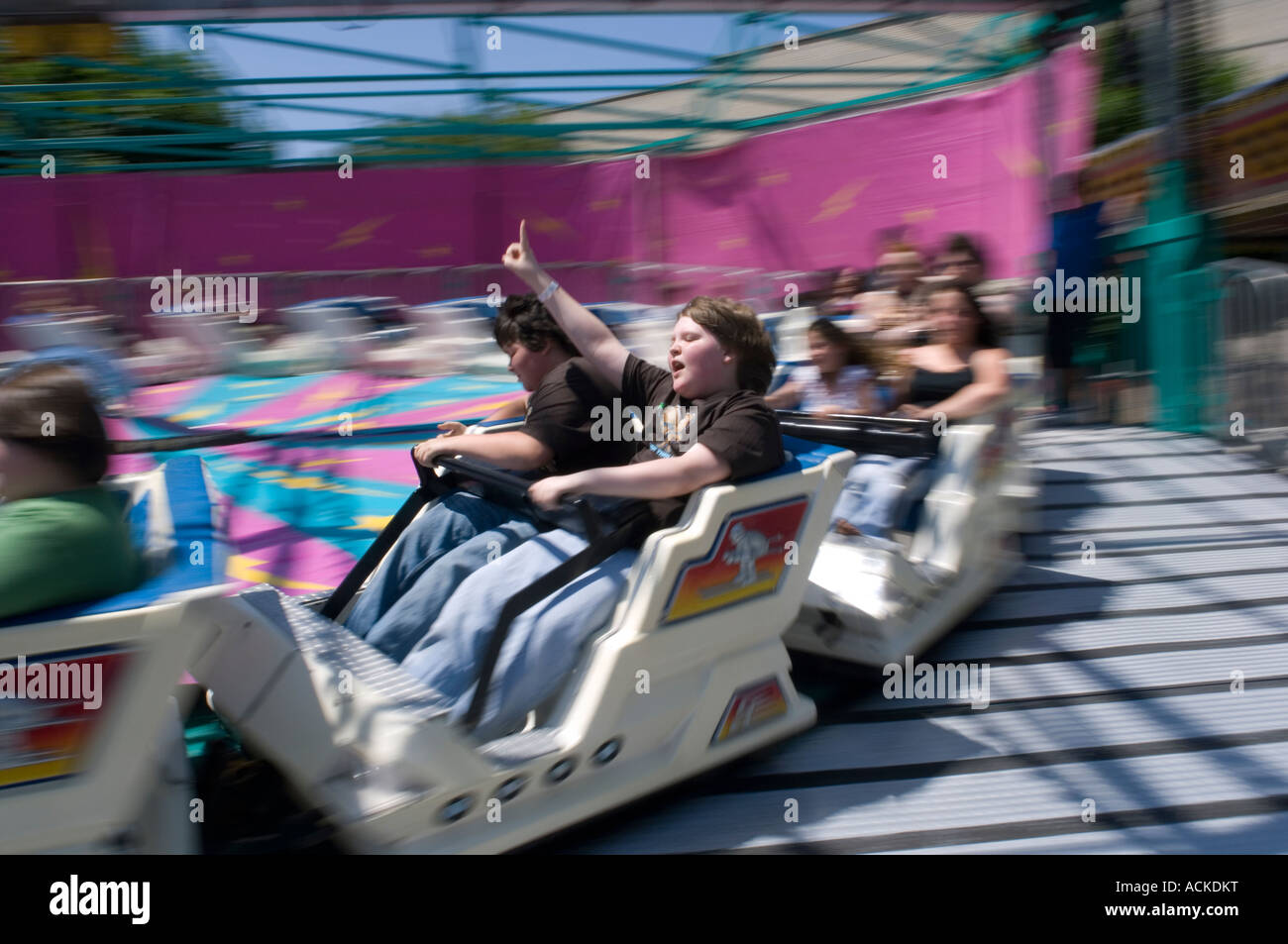 ride at a fair Stock Photo - Alamy