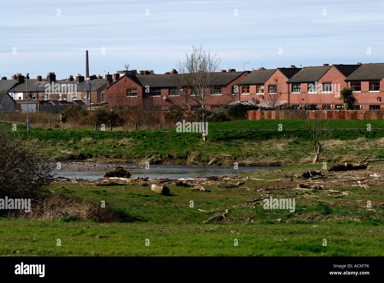 Flood defence work along the river eden hi-res stock photography and ...