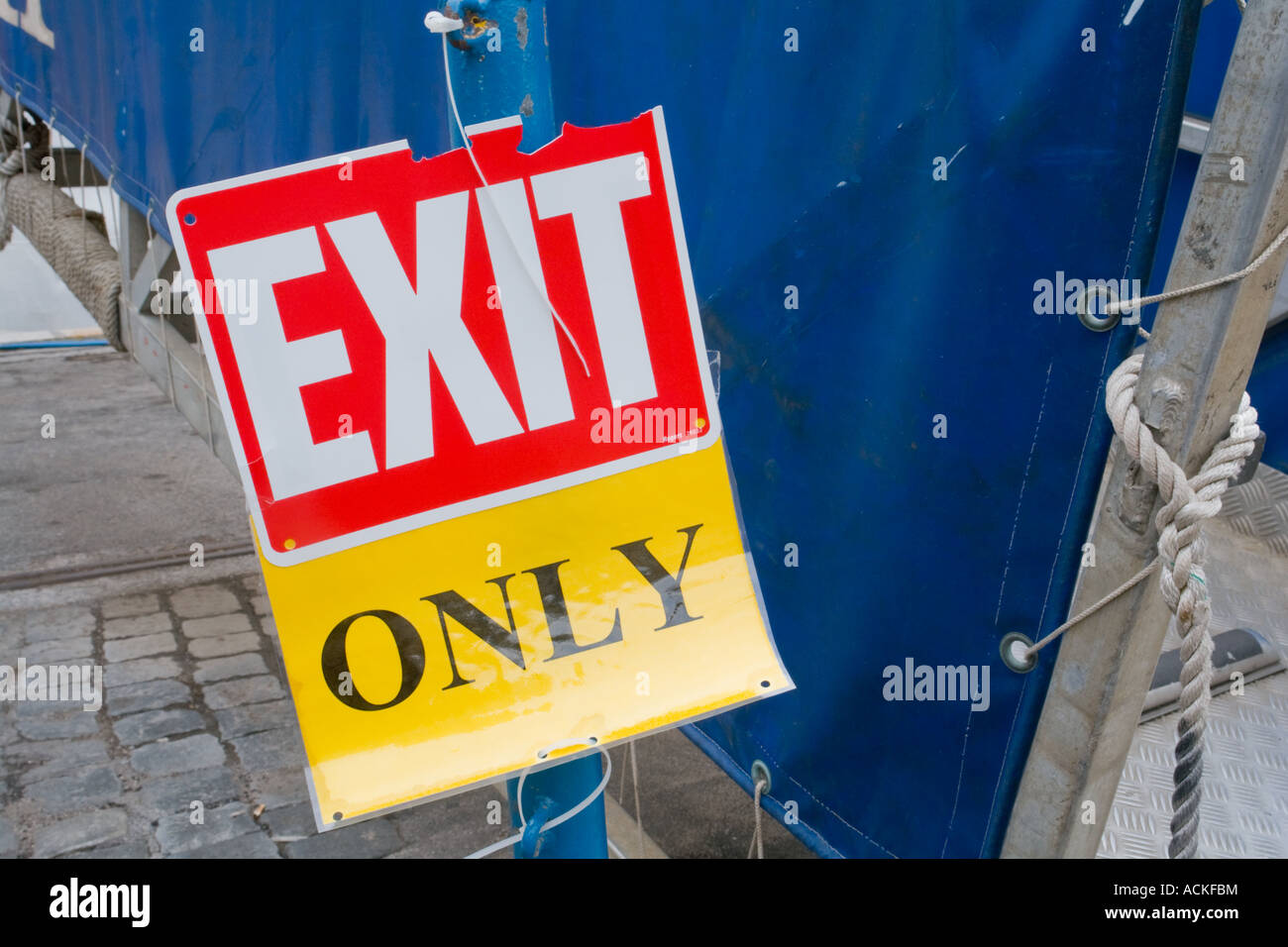 Exit only sign hi-res stock photography and images - Alamy