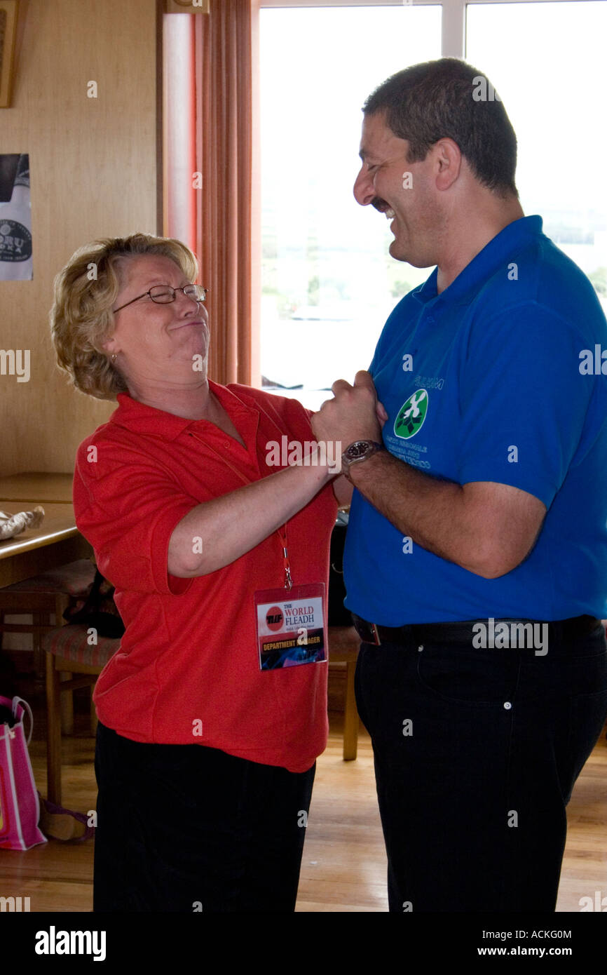 Irish set dancing a traditional form of dance Stock Photo - Alamy