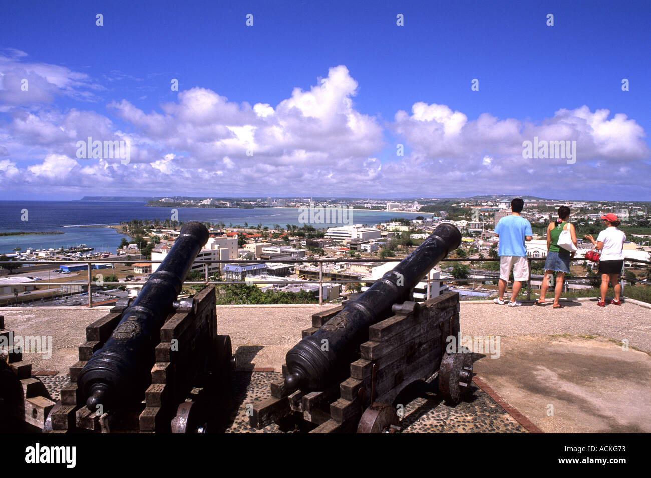 Historical military cannons at military fortress Fort Santa Agueda ...