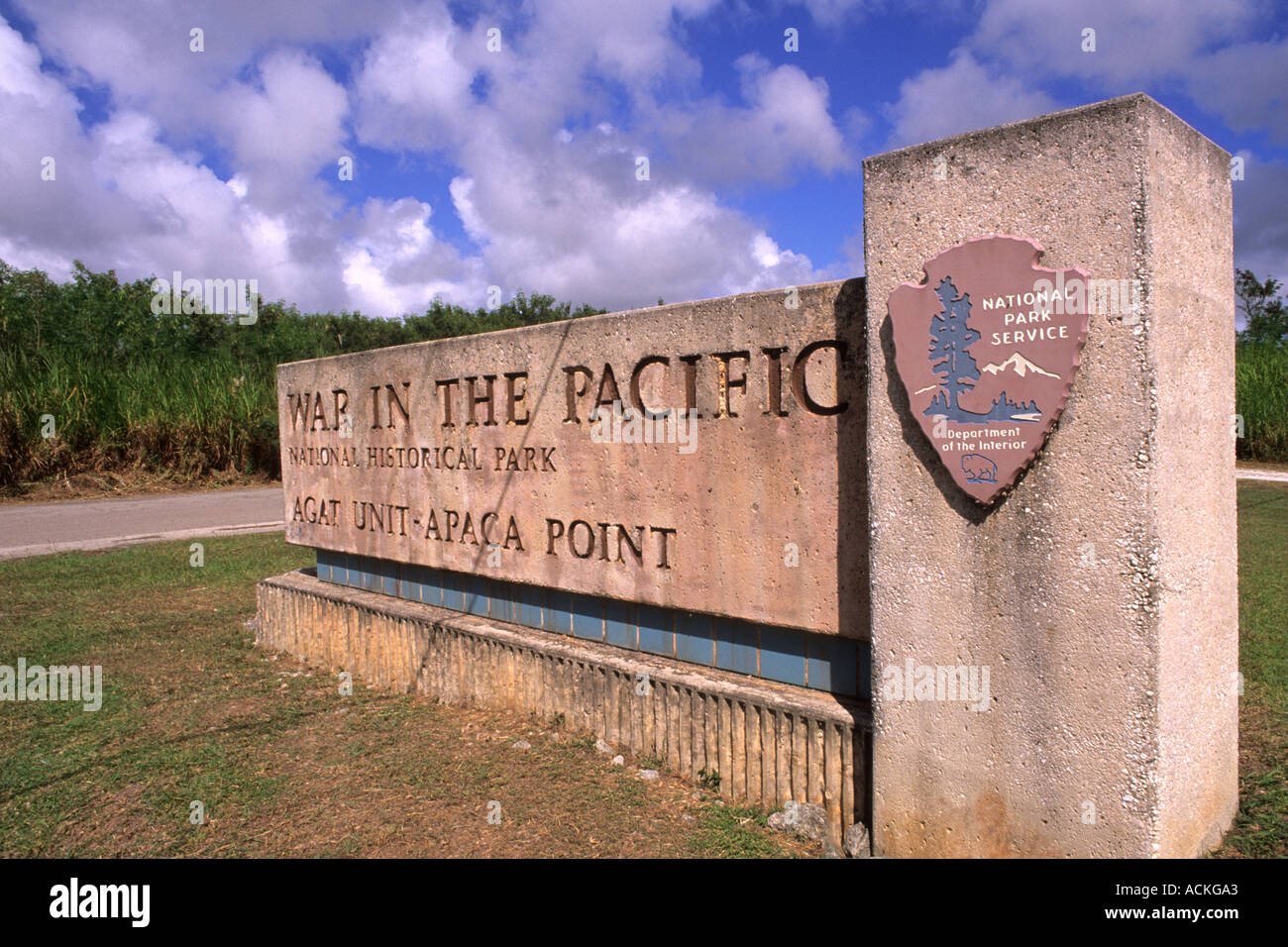 Historical Military War in the Pacific in WWII in Guam USA Stock Photo ...