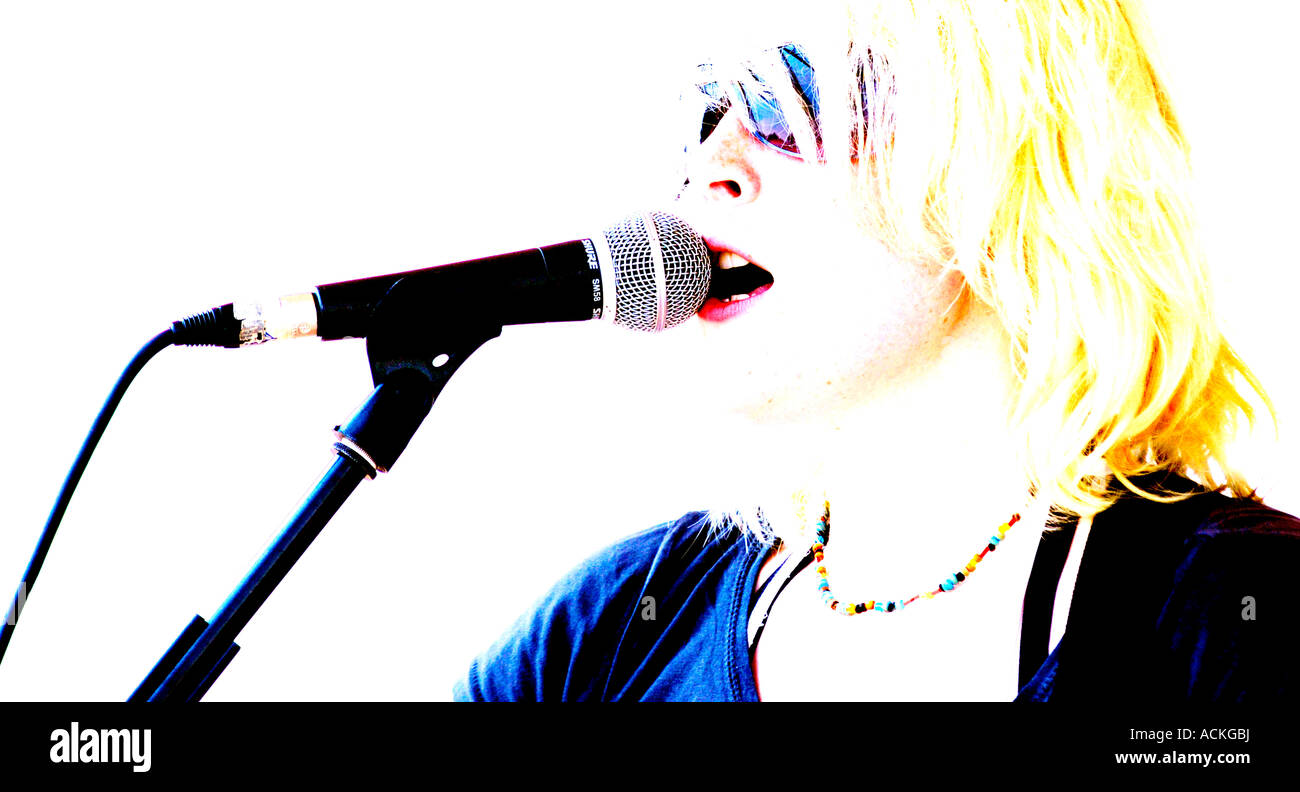 female rockstar rock and roll singer pop star rocker woman lady girl ...