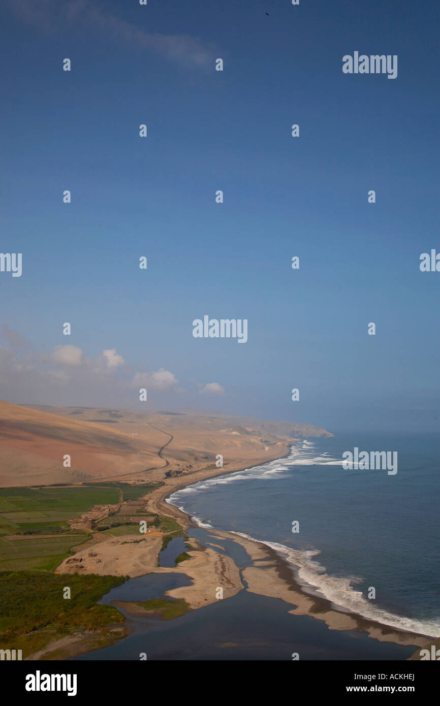 coastline Peru Peruvian sea water ocean landscape Stock Photo - Alamy