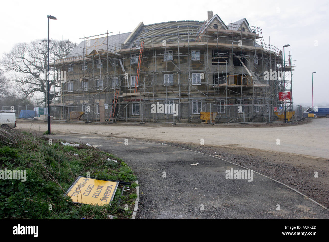 New houses on the northern expansion in Swindon Wiltshire Stock Photo ...