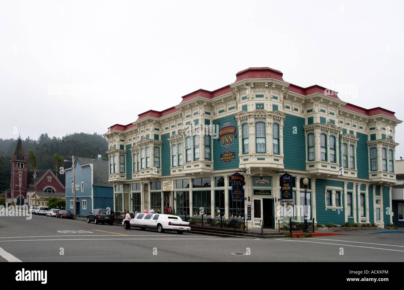The Victorian Village of Ferndale, California Stock Photo - Alamy