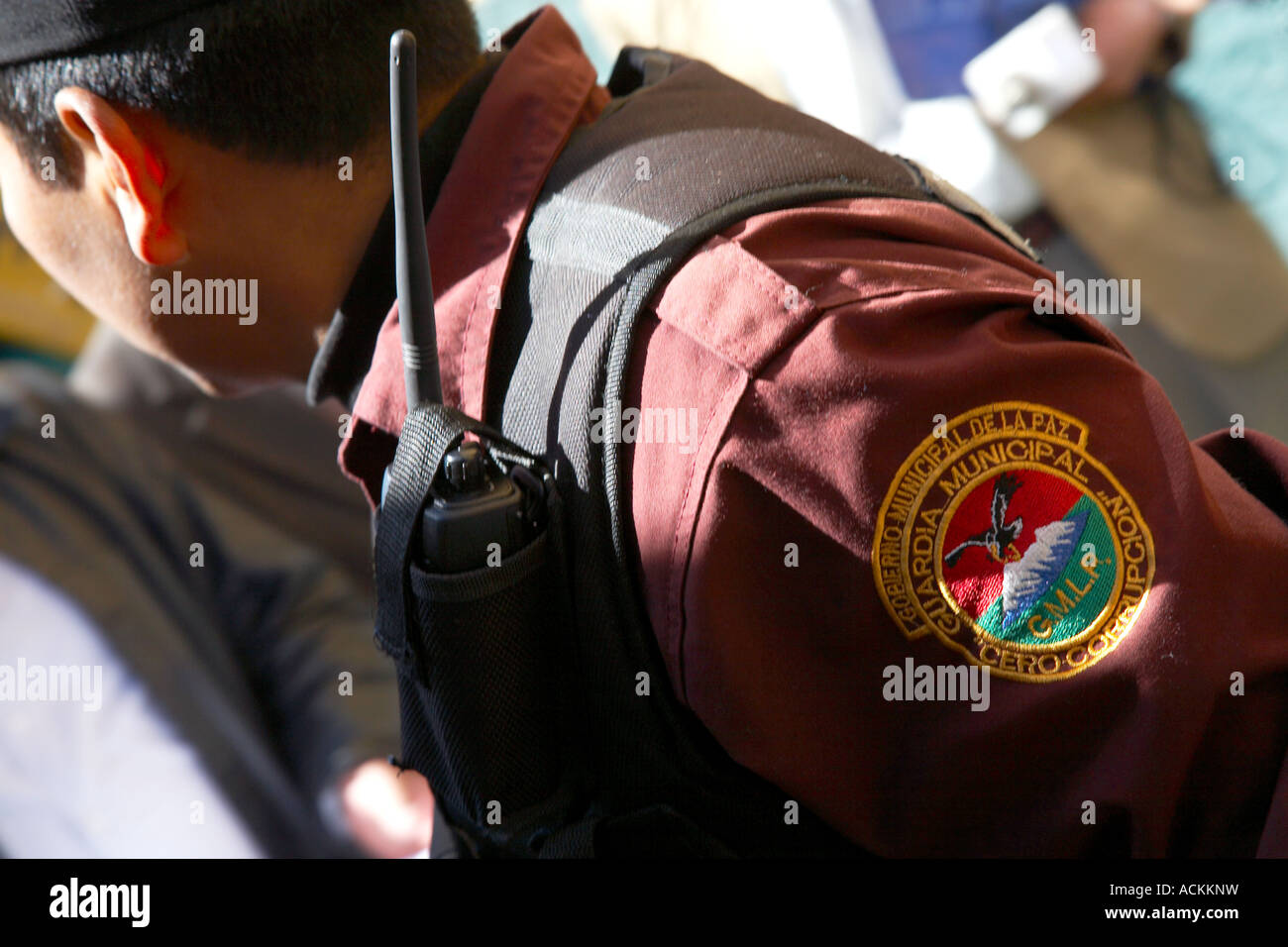 Bolivian Police in uniform, La Paz, Bolivia Stock Photo - Alamy