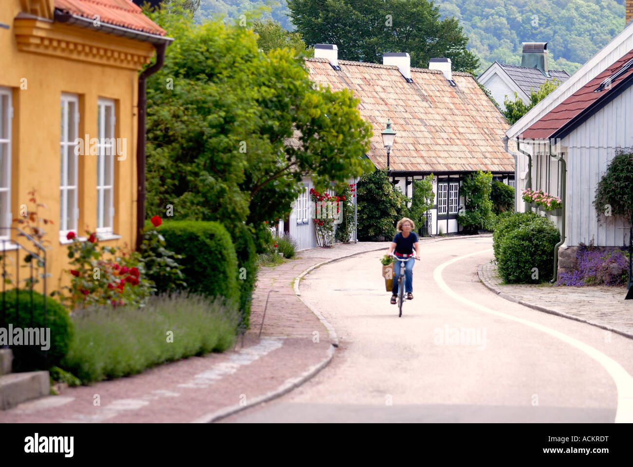 Agard street in Bastad West Sweden Stock Photo - Alamy